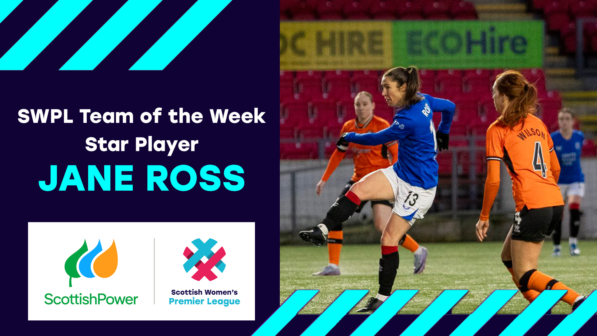 SWPL Team of the Week - Star Player | Jane Ross 14th January | Scottish Women's Premier League