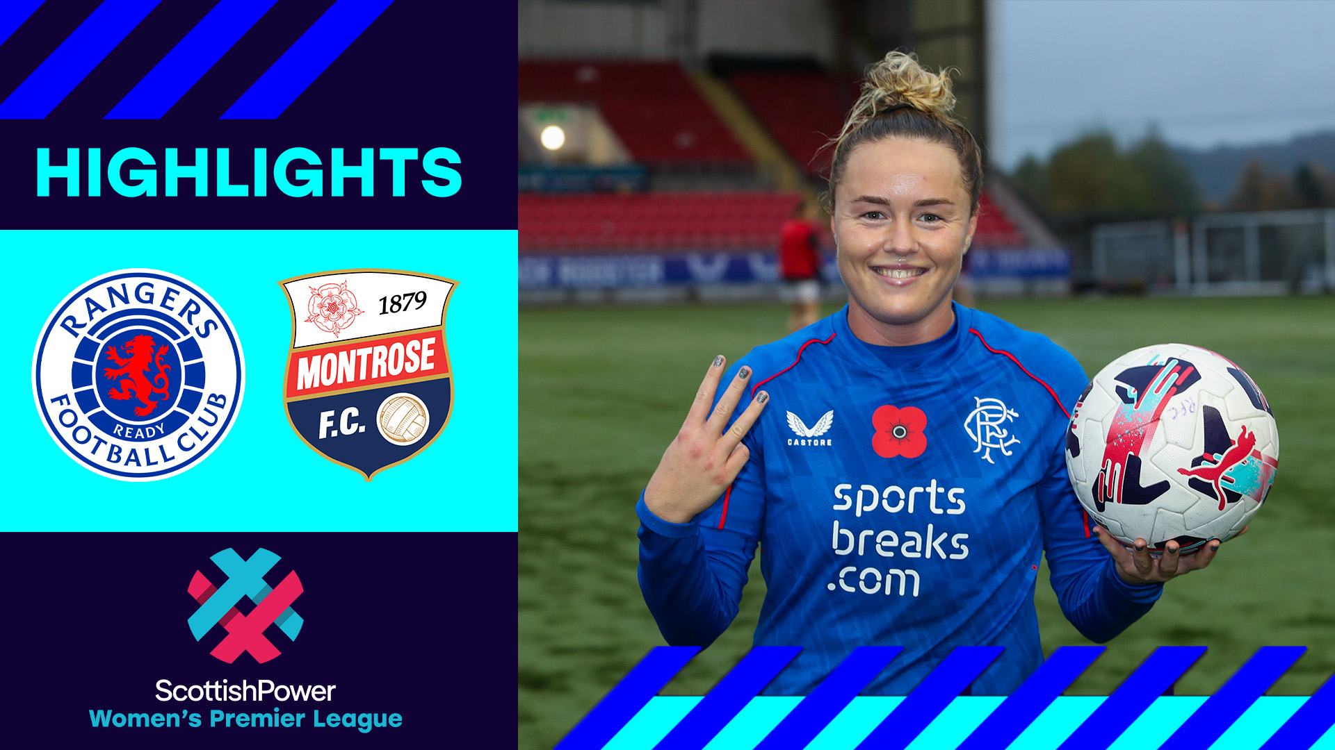 Rangers 10-2 Montrose | Gers sweep aside Mighty Mo | SWPL | Scottish ...